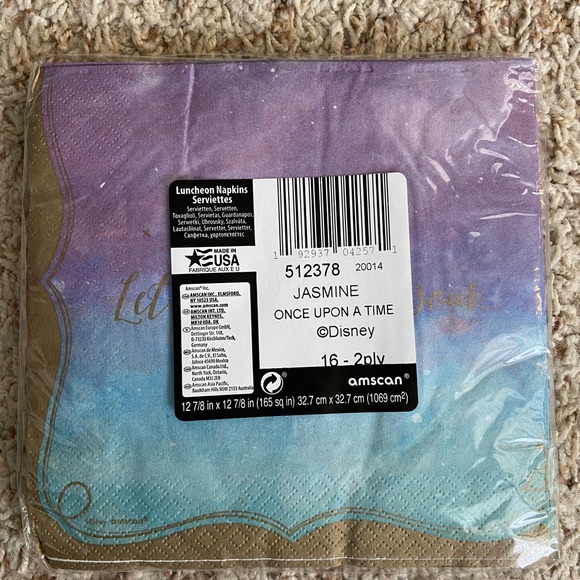 Disney | Party Supplies | Disneys Aladdin Jasmine Party Plates And ...